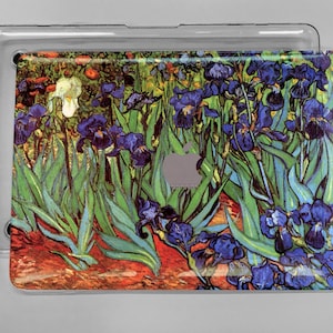 Van Gogh Irises Protective Hard Plastic Laptop Case Art Lover Gift ...