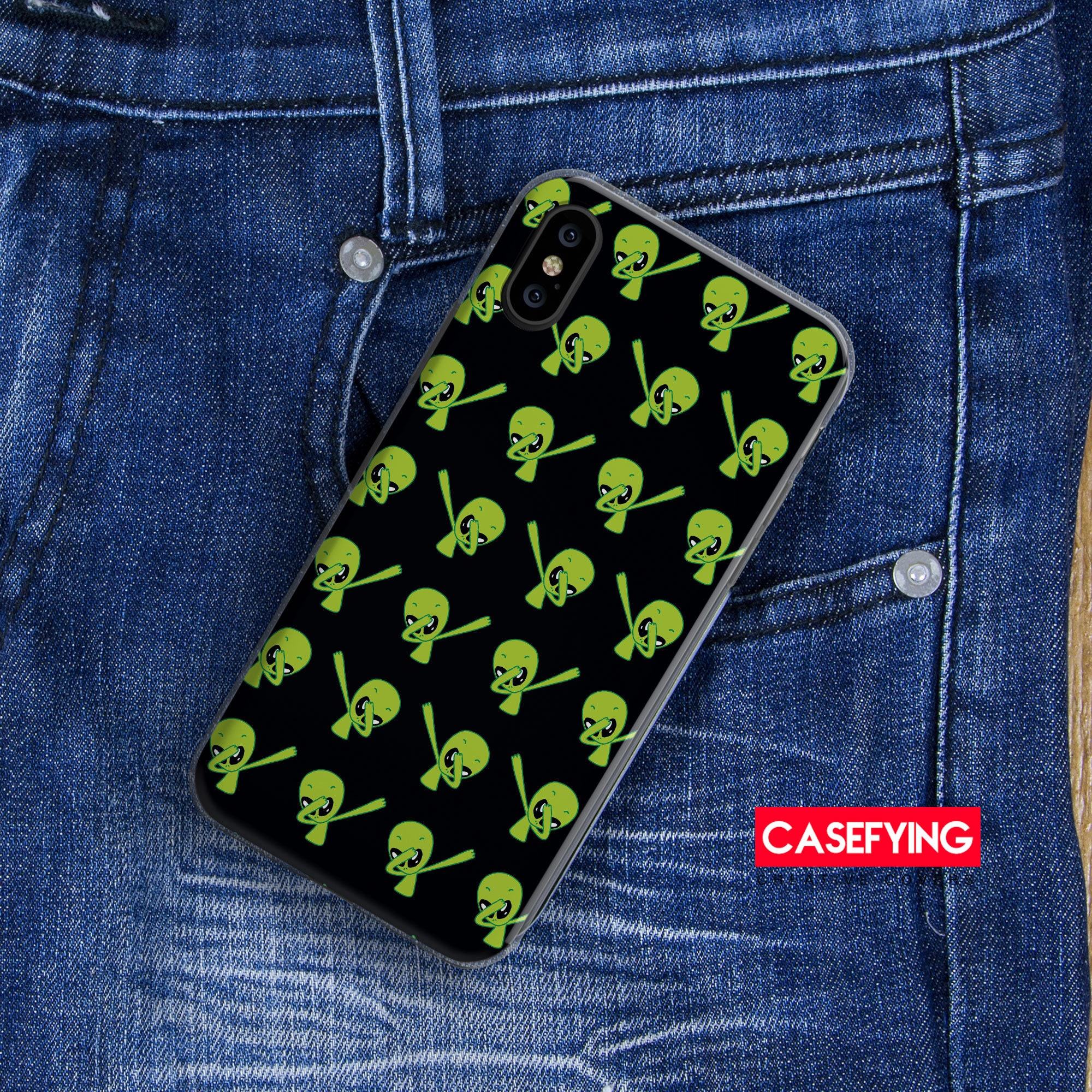 Trendy Alien Dab Print for Alien Pattern Xs Max Dab Gift for - Etsy