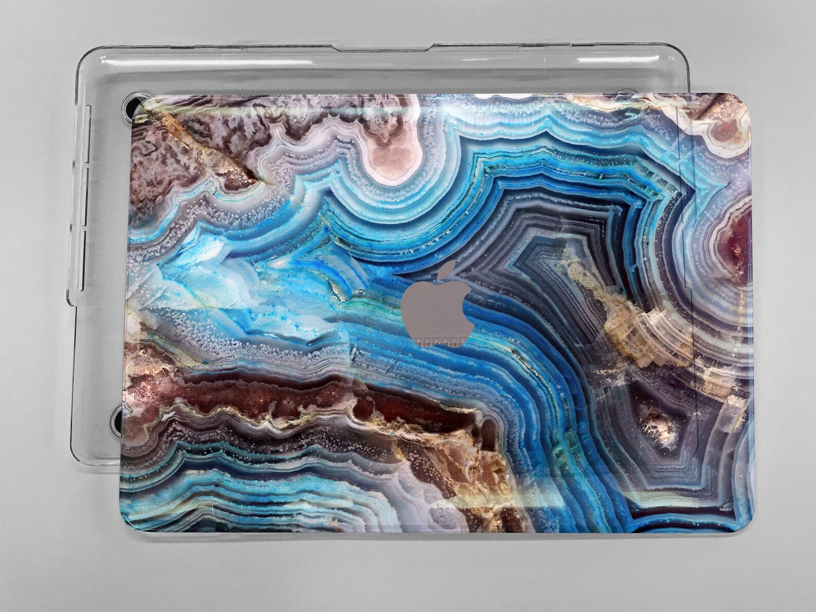 Crystal Blue Marble Stone Print MacBook Plastic Case MacBook Retina ...