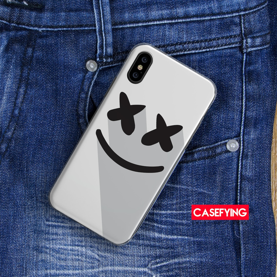 Marshmello Face , Print for Emoji A80 Case Smile iPhone Case Marshmello ...