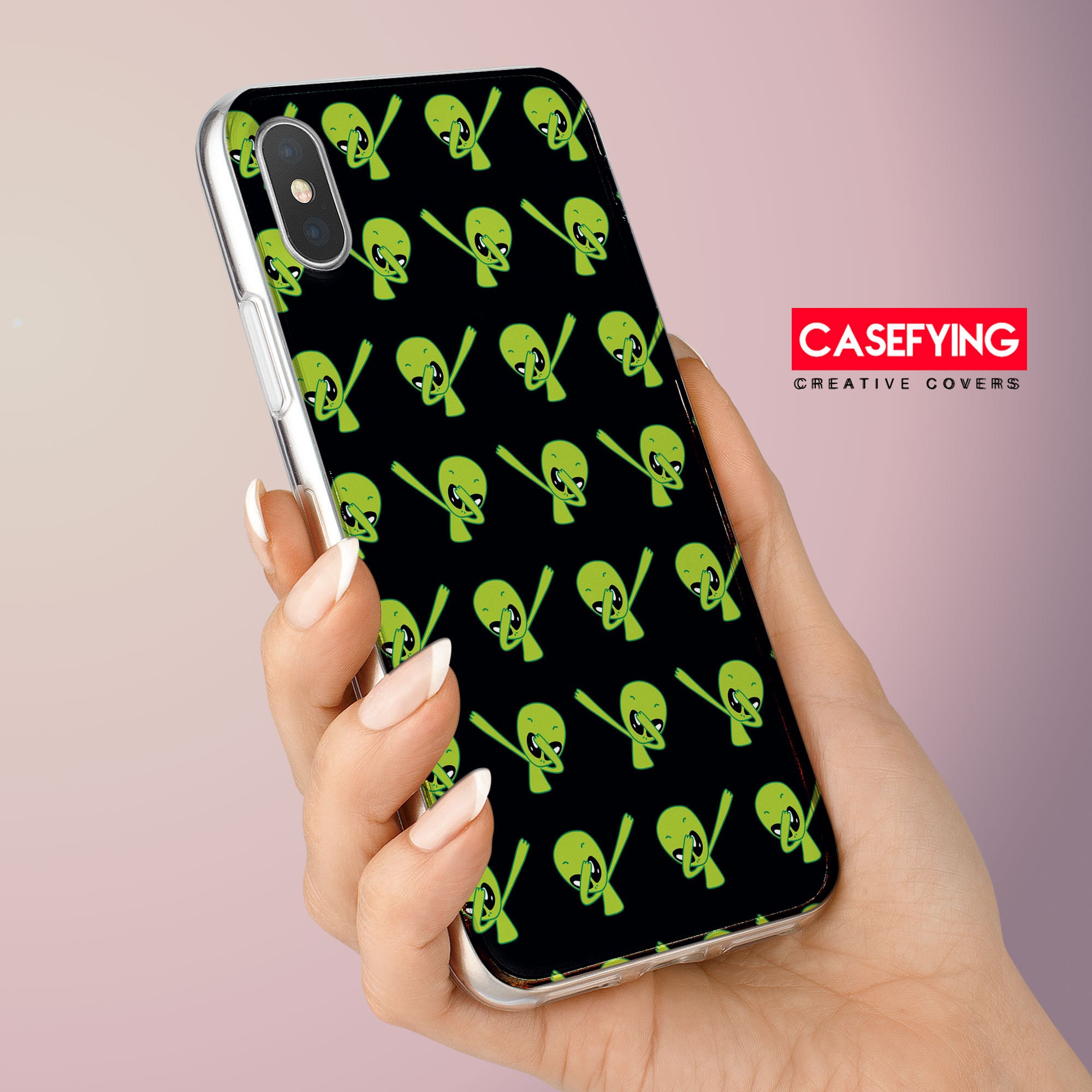 Trendy Alien Dab Print for Alien Pattern Xs Max Dab Gift for - Etsy