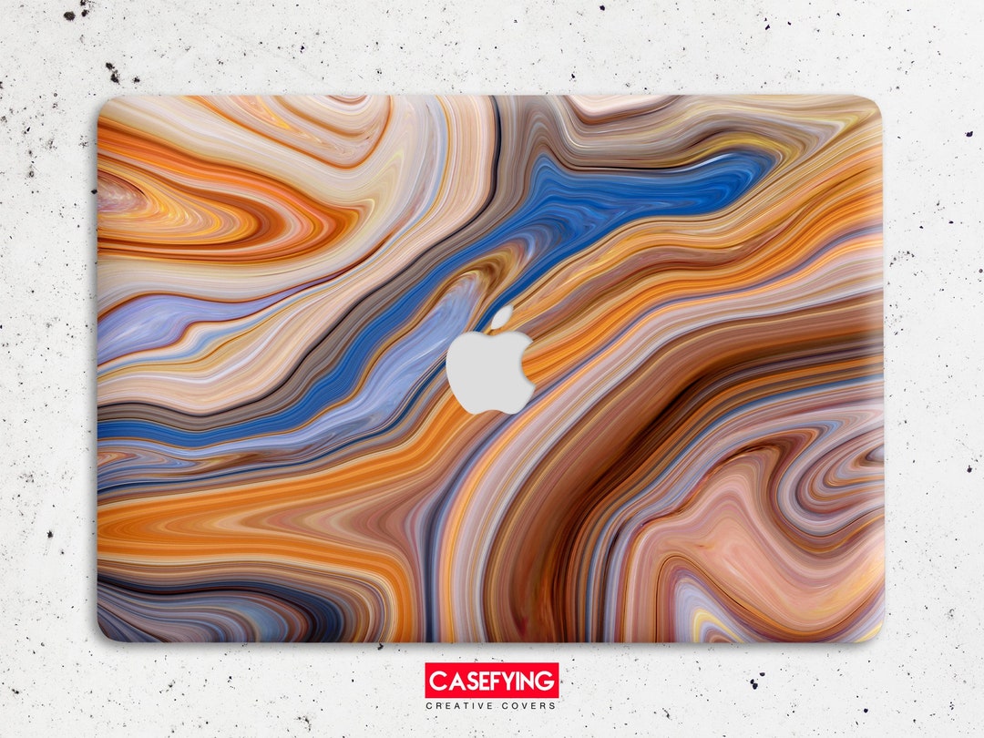 Marble MacBook Hard Plastic Protection Case Double Sided Laptop Cover ...