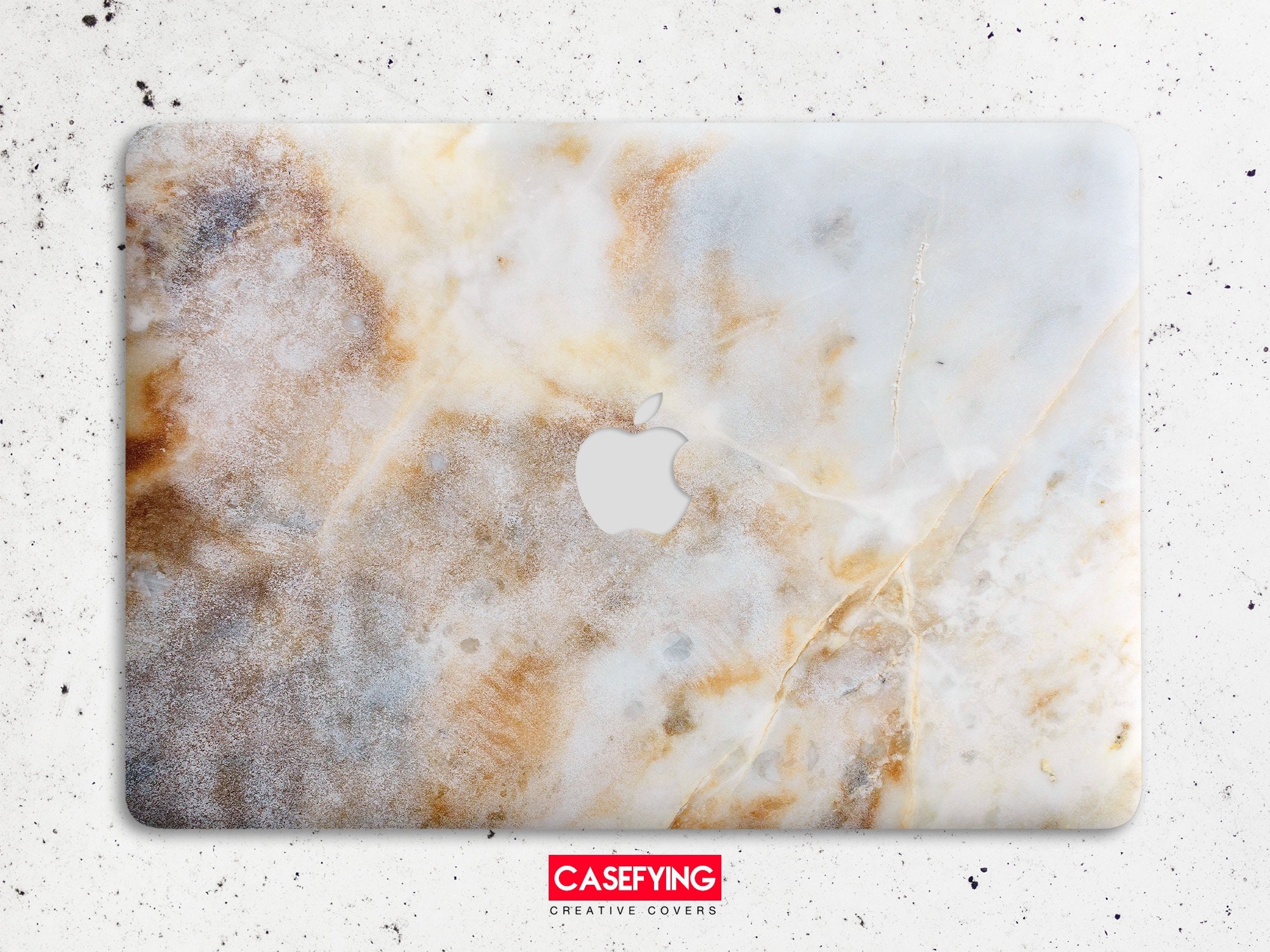 Light Blue Marble Stone Print Macbook Protective Case Double - Etsy