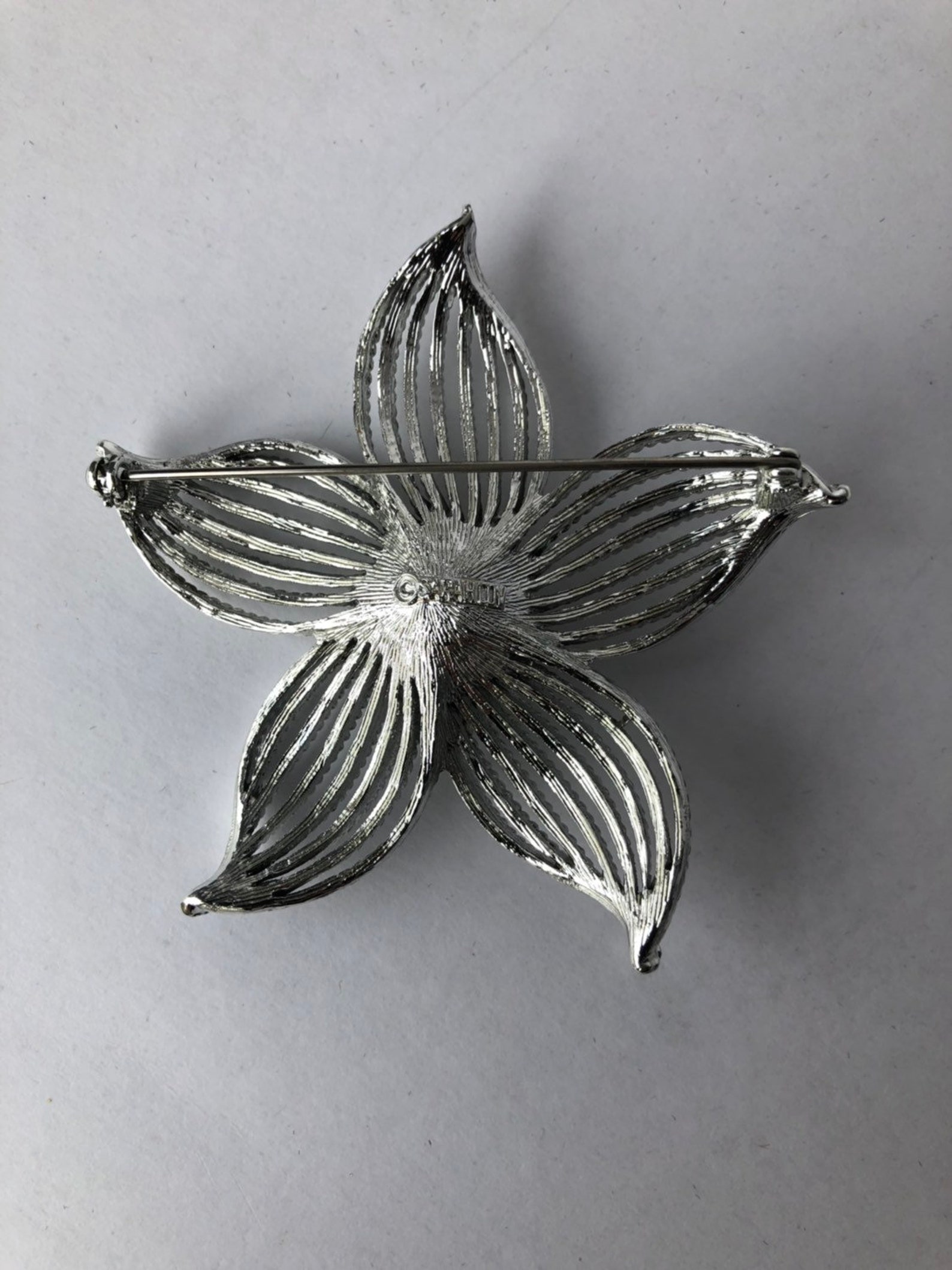 Sara Coventry Vintage Moonflower Silver Tone Brooch - Etsy
