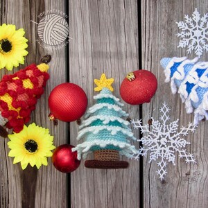 3 Rustic Holiday Christmas Trees (one Piece) | CROCHET PATTERN | Pdf ...