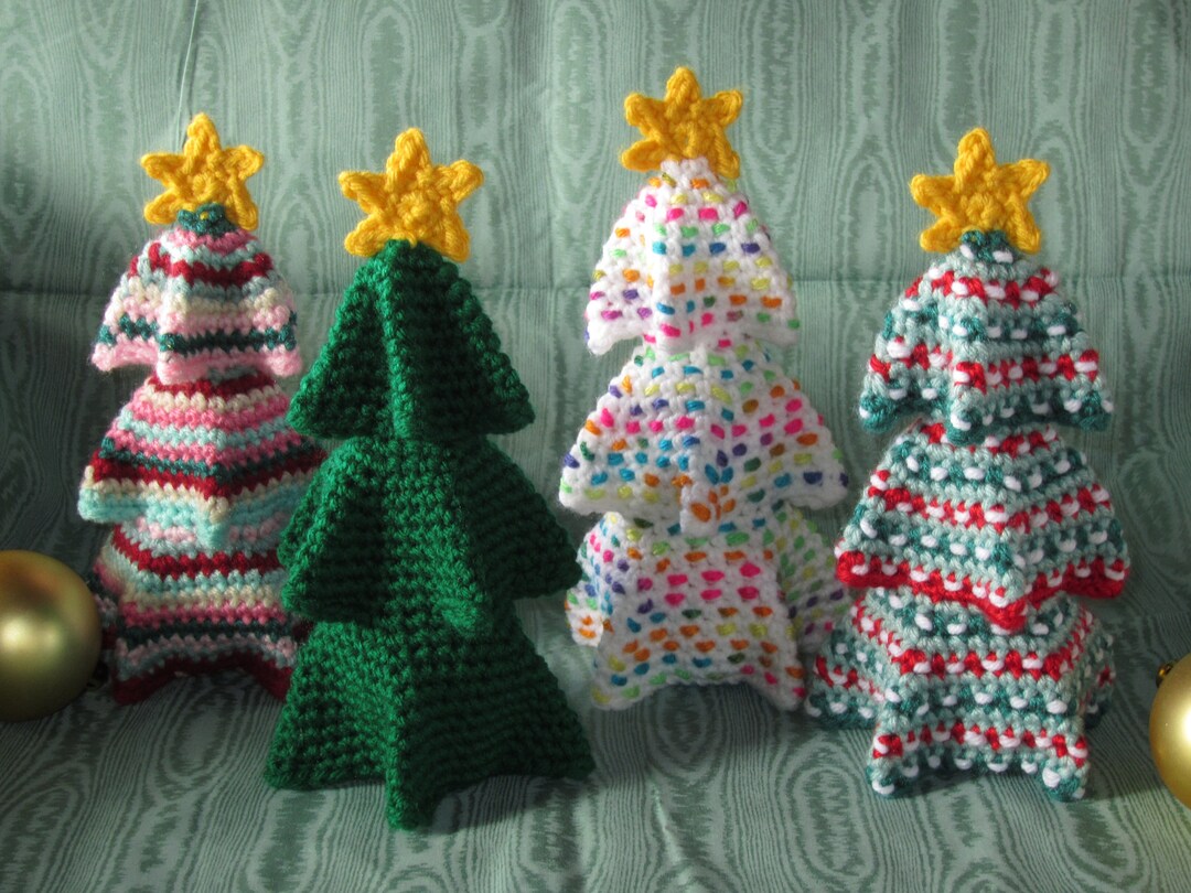 One-piece Christmas Tree (4 Styles) | Crochet Pattern | Amigurumi | Pdf ...