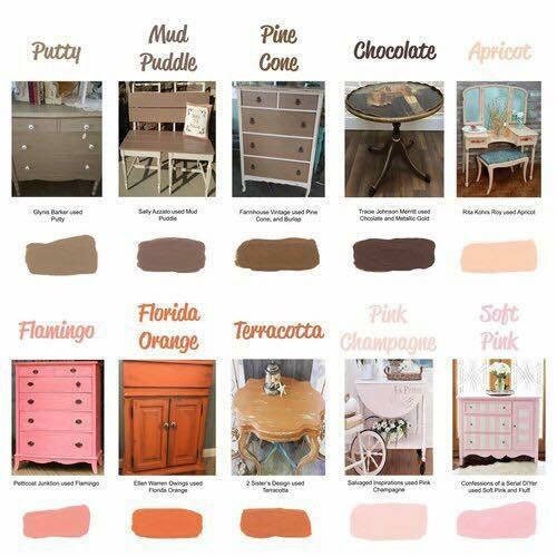 Flamingo Chalk Paint Coral Chalk Paint Chic Paint Color - Etsy