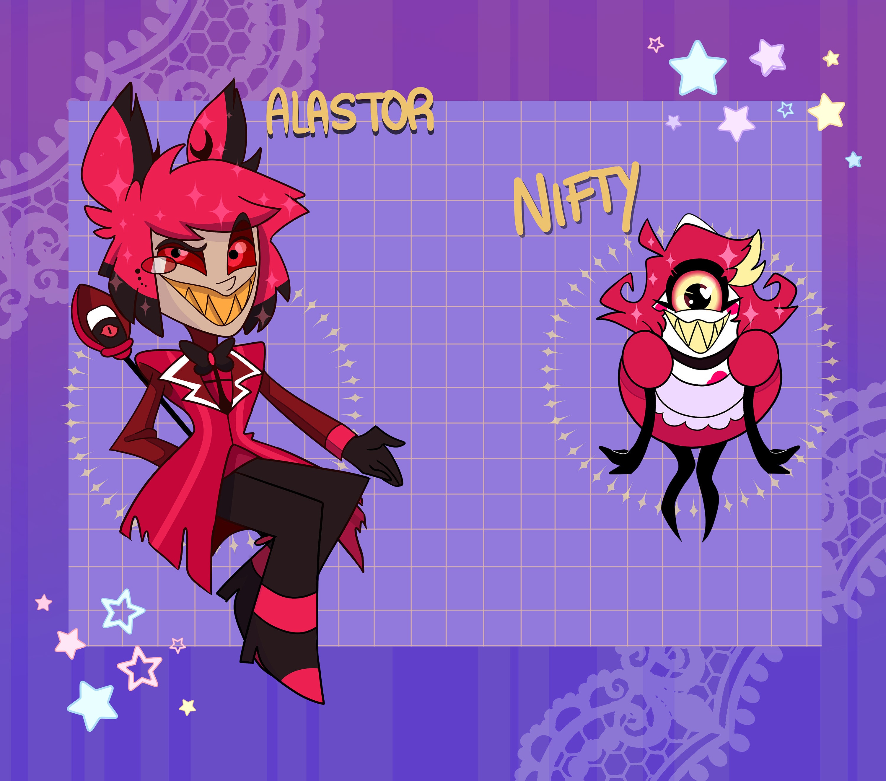 PRE-ORDER Demon Hotel Gang Acrylic Charm Hazbin Hotel - Etsy