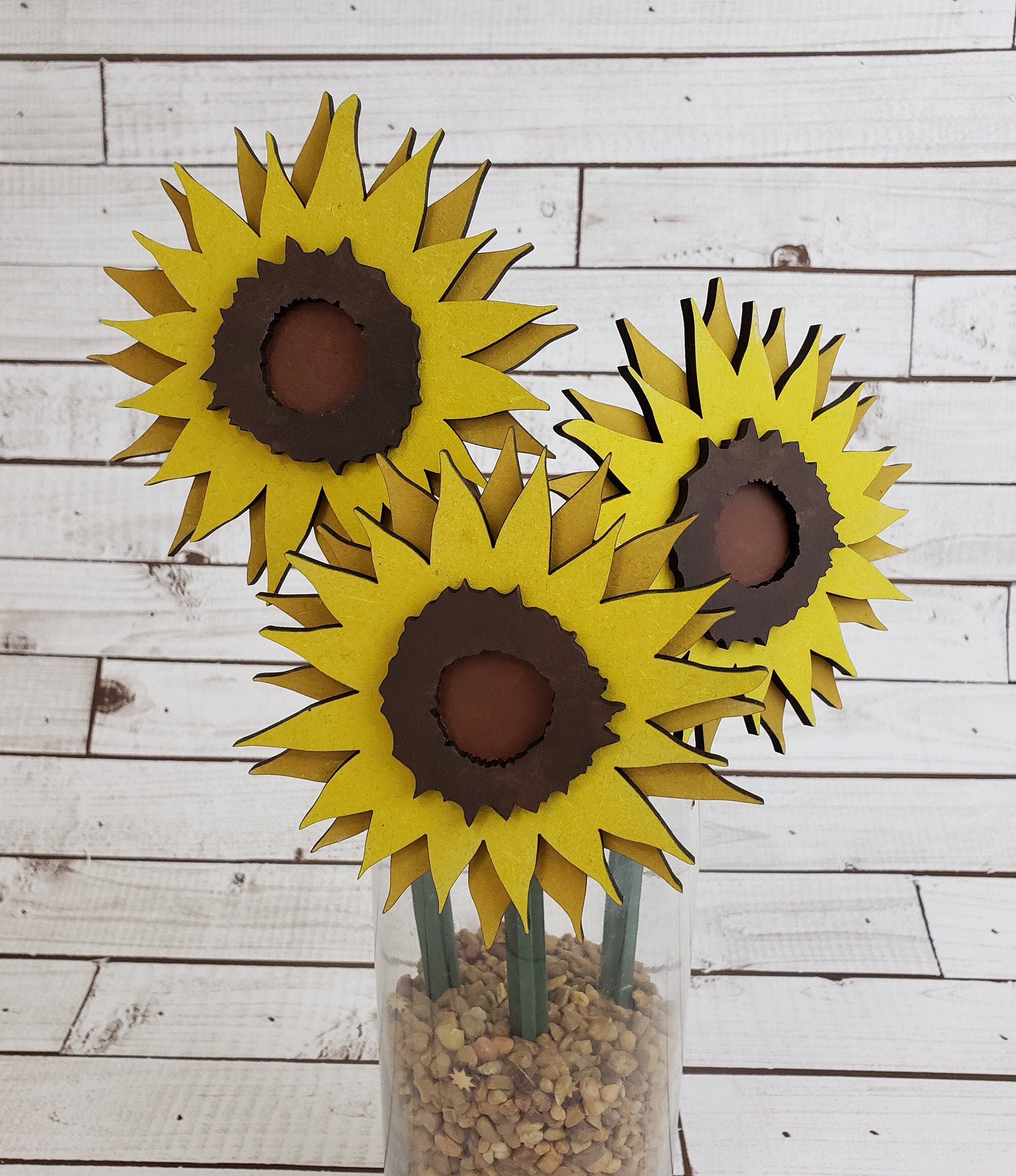 Laser Cut Sunflower Cut File - to Be Cut by Purchaser (1/8" Material ...