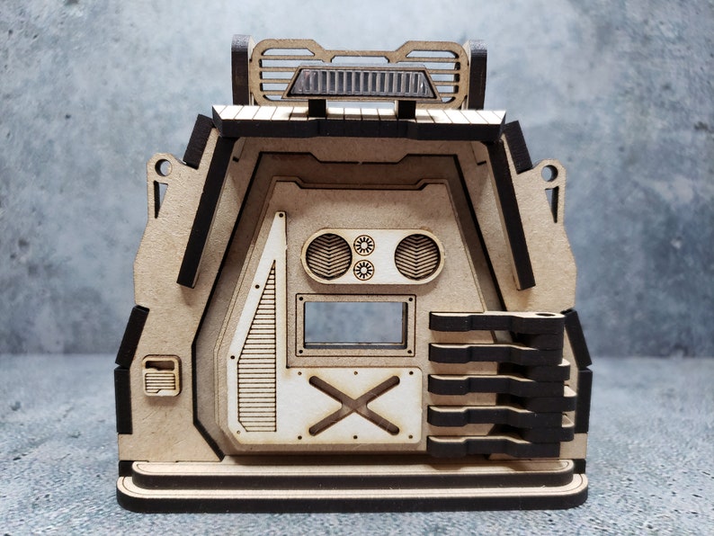 Laser Cut Tabletop Wargaming Terrain Kit Noth Yidik Facility Armored ...