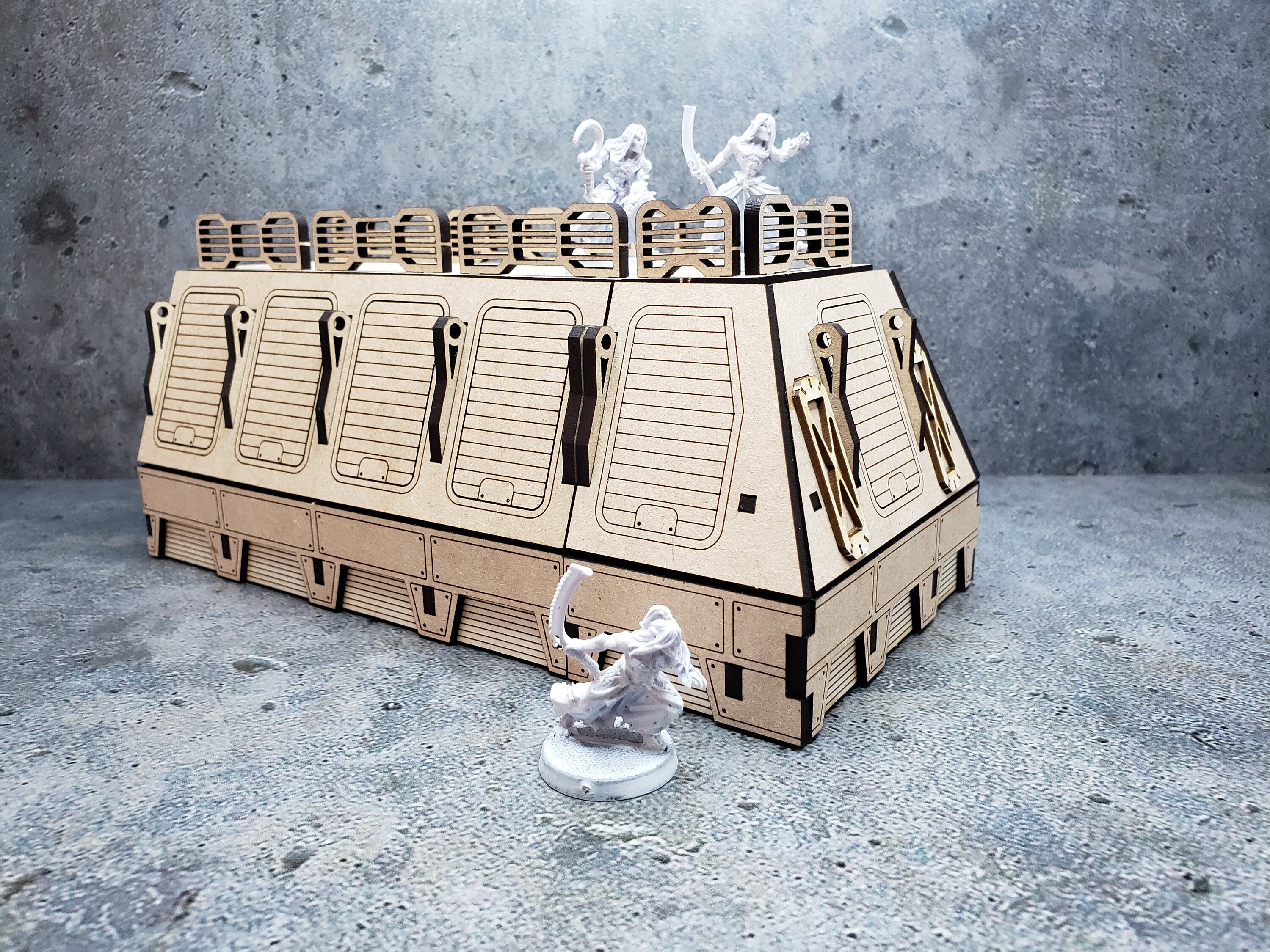 Laser Cut Tabletop Wargaming Terrain Kit Noth Yidik Facility Dead-end ...