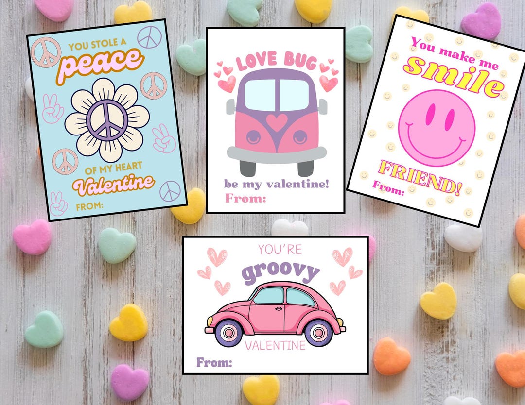 Love Bug Class Gift Printable, Volkswagen, Valentine's Day Card ...