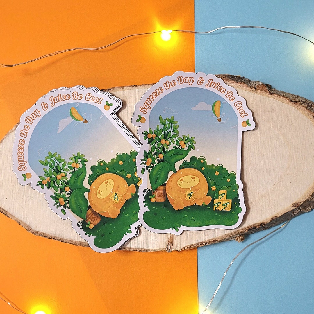 Squeeze the Day & Juice Be Cool Magnet Custom Magnet Custom Fridge ...