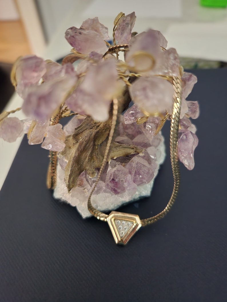 Vintage Avon Mid Century Triangle Rhinestone Pendant - Etsy