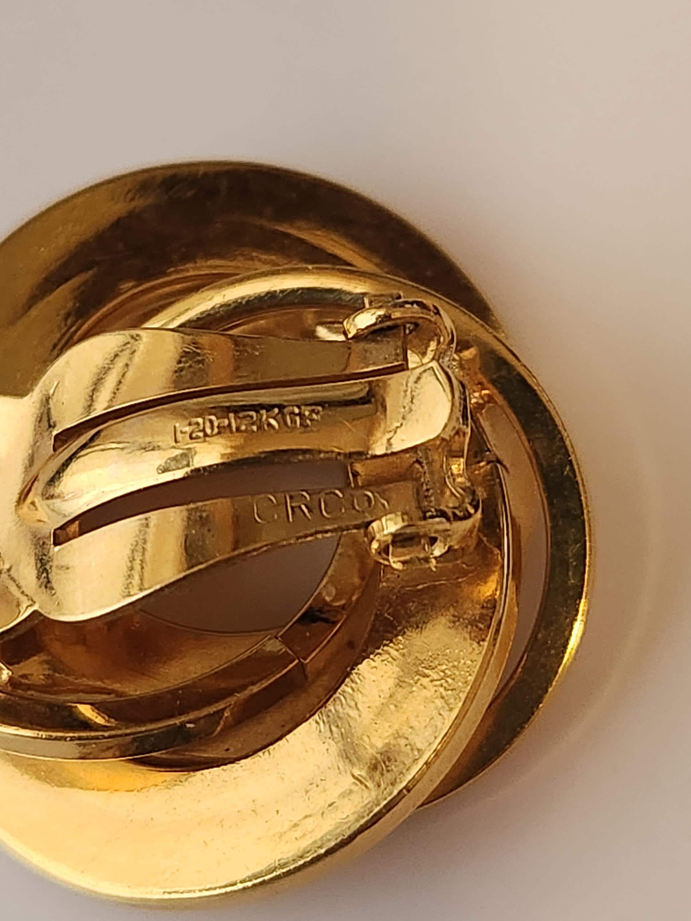 Stunning Vintage Charles Reis 12 K Gold Filled Brooch and Clip on ...