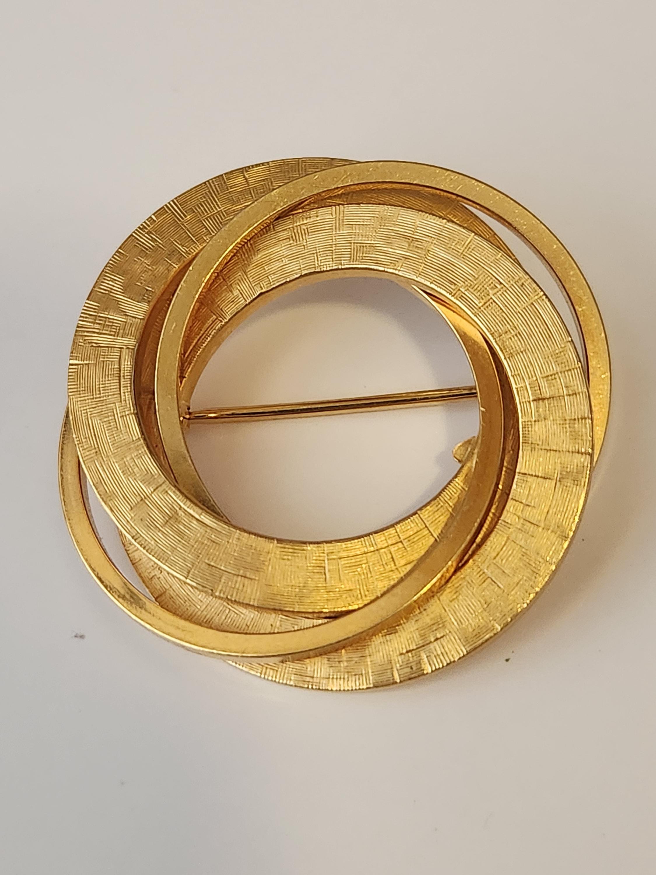 Stunning Vintage Charles Reis 12 K Gold Filled Brooch and Clip on ...