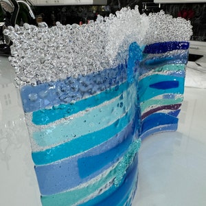 Interior Design Glass Wave With Texture - Etsy