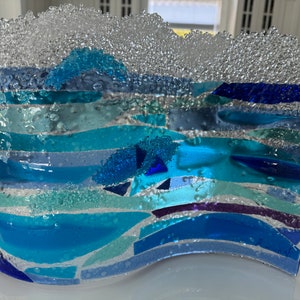 Interior Design Glass Wave With Texture - Etsy