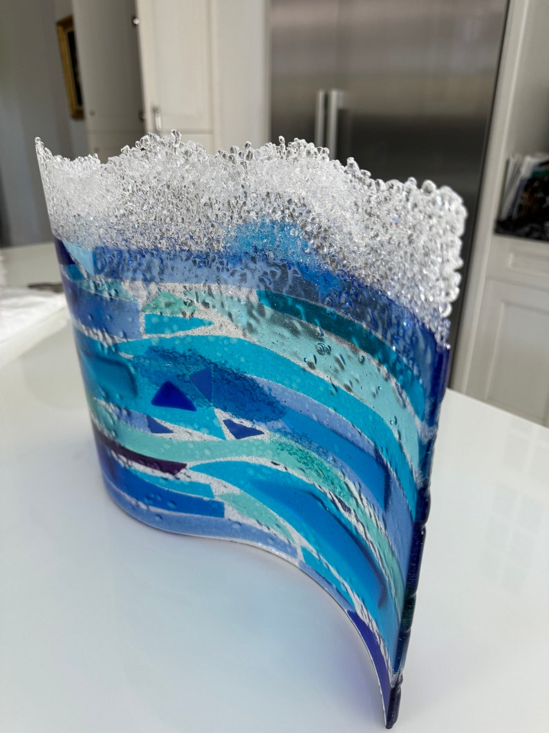 Interior Design Glass Wave With Texture - Etsy