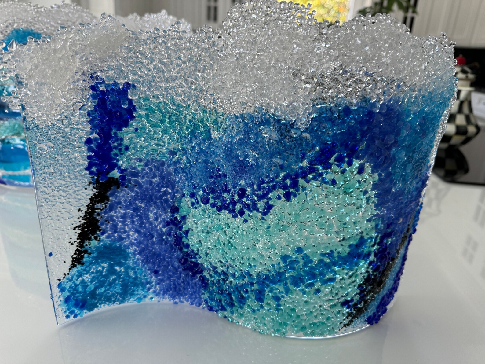 Fused Glass Wave - Etsy