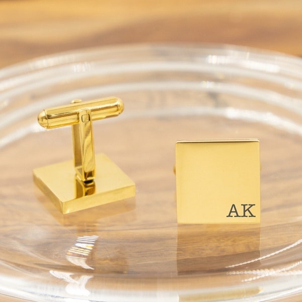 Initial Cufflinks - Etsy