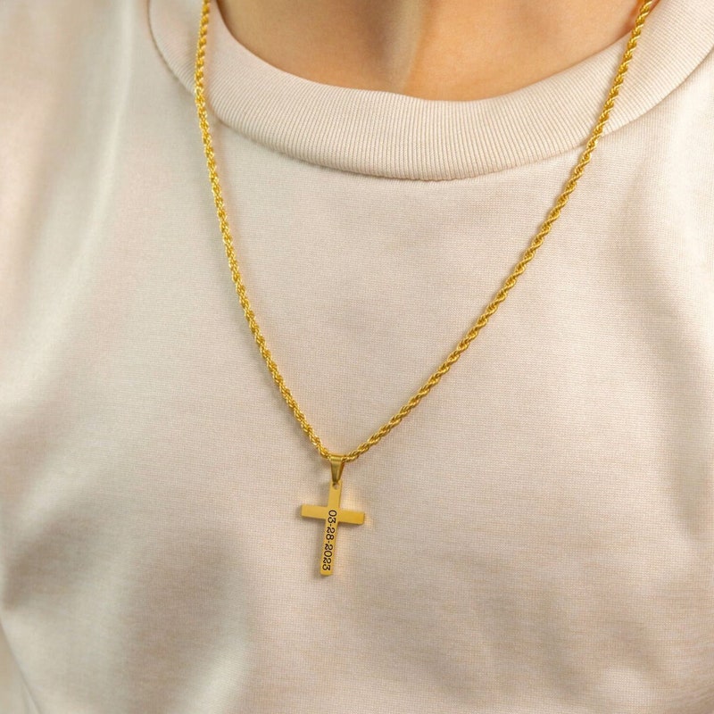 Boys Cross Necklace - Etsy