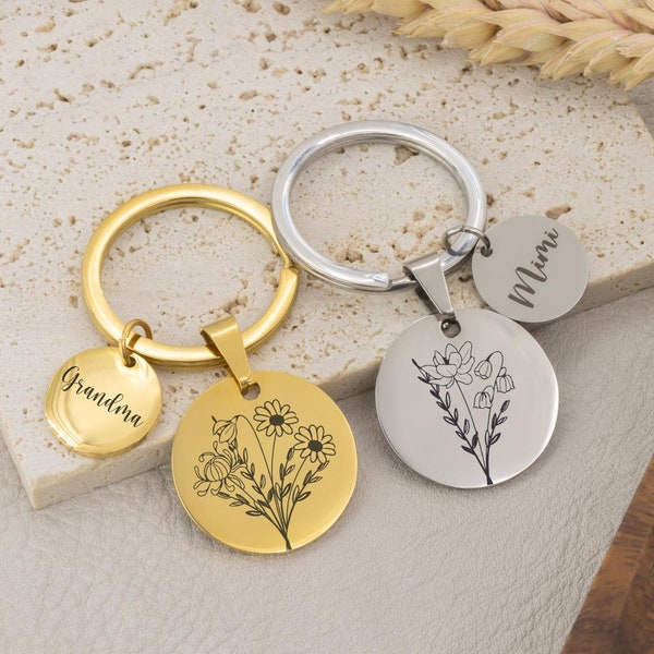 Flower Keychain - Etsy