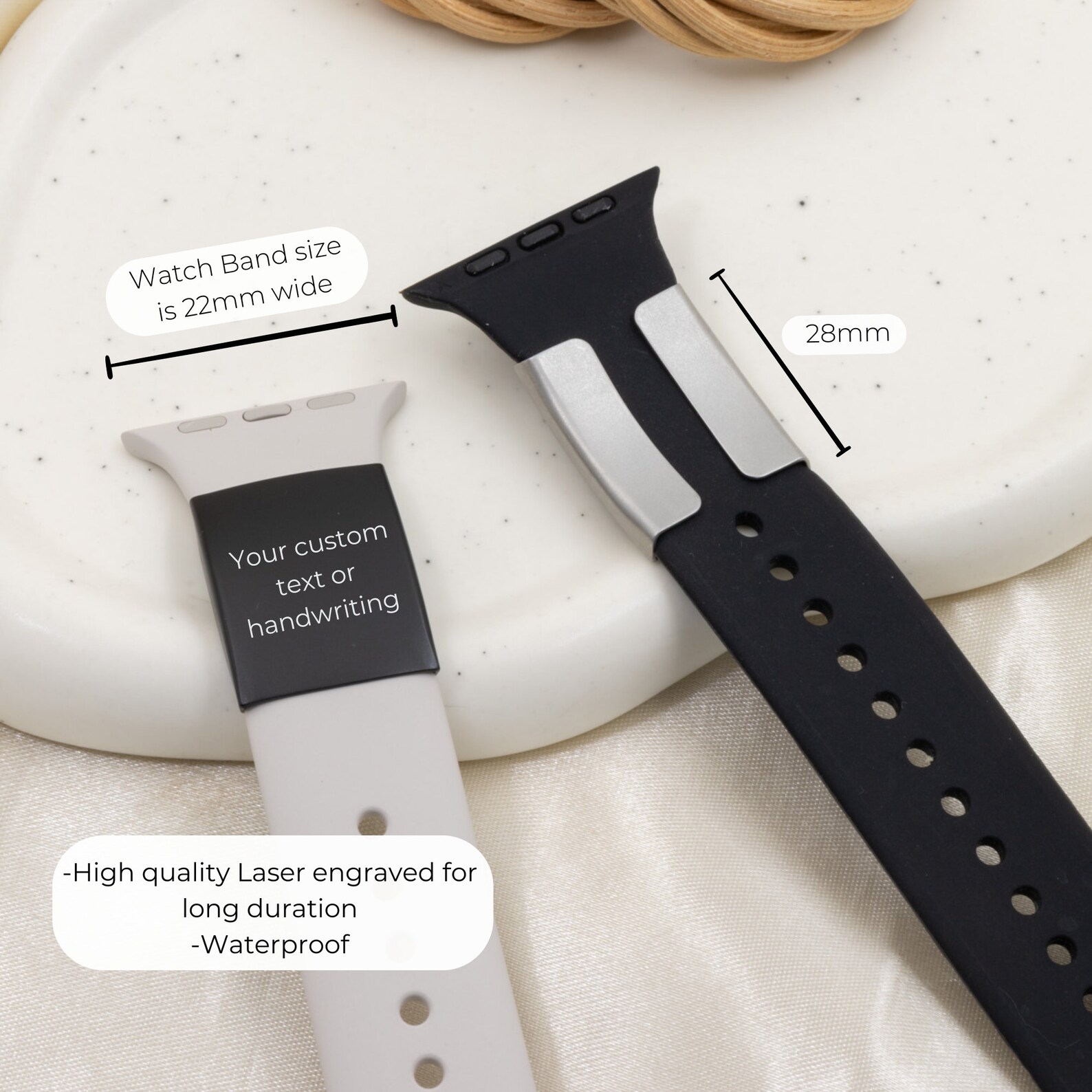 Engraved Custom Handwriting Watch Band Tag for Men, Personalized Gifts ...