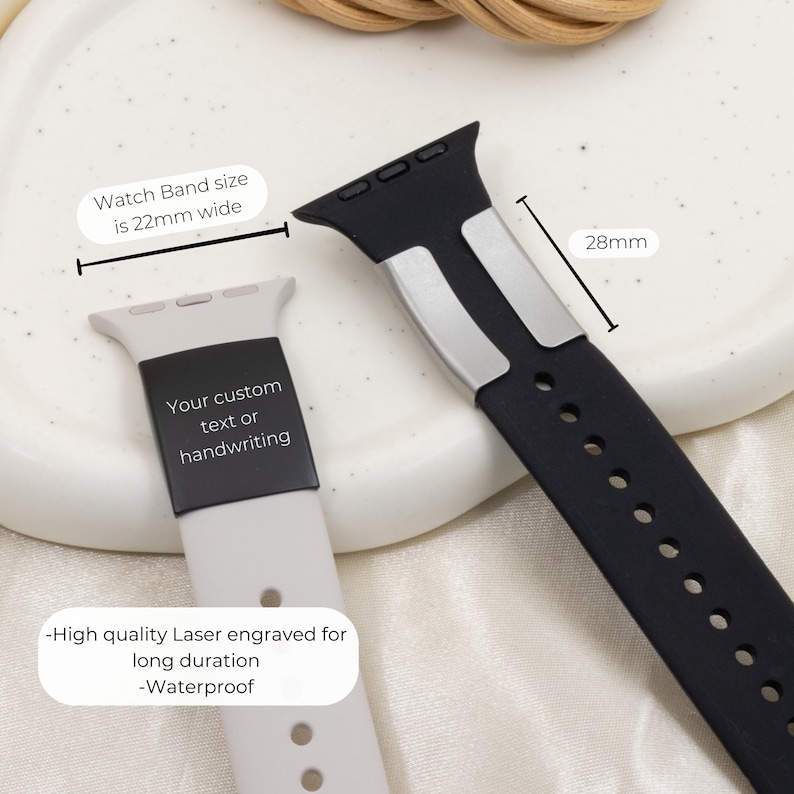 Engraved Custom Handwriting Watch Band Tag for Men, Personalized Gifts ...