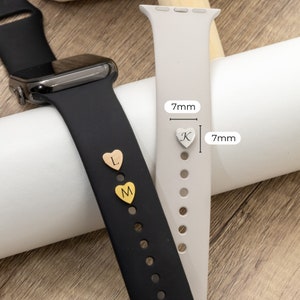 Stud Heart Watch Band Charm, Personalized Charm for Watch Band, Gift ...