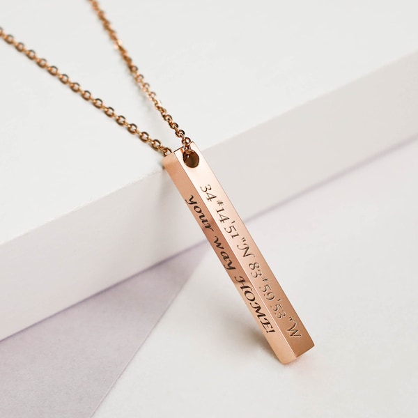 Coordinate Necklace - Etsy
