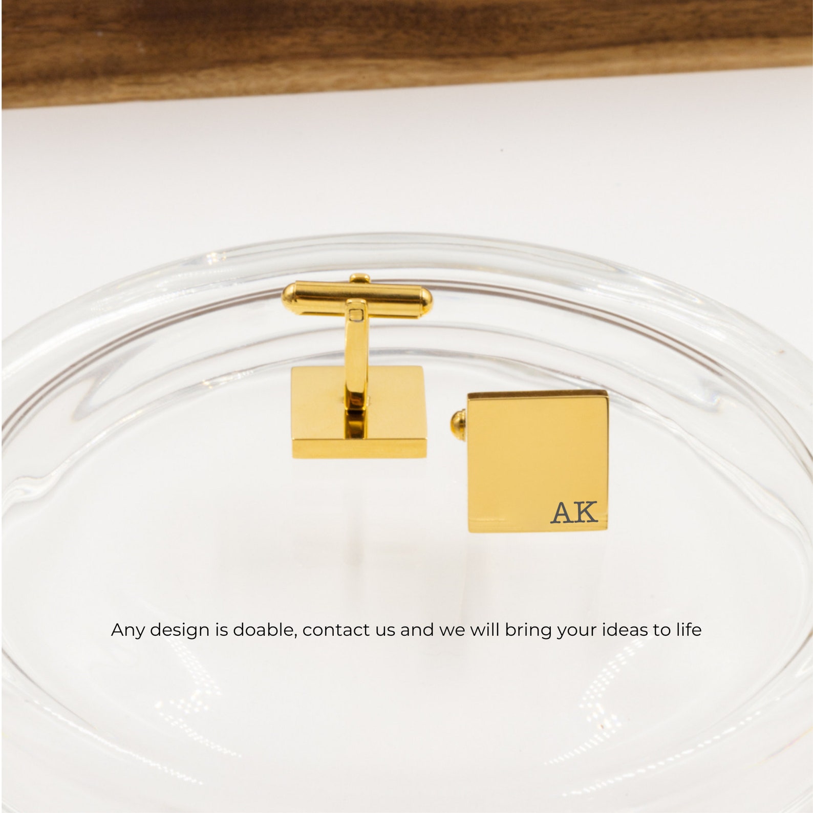 Custom Initial Cufflinks for Groom Father of the Bride Best - Etsy