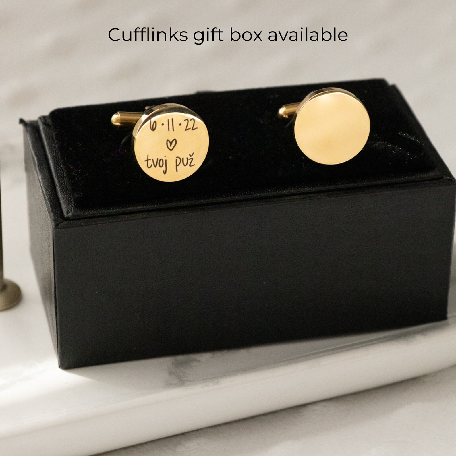 Custom Initial Cufflinks for Groom Father of the Bride Best - Etsy