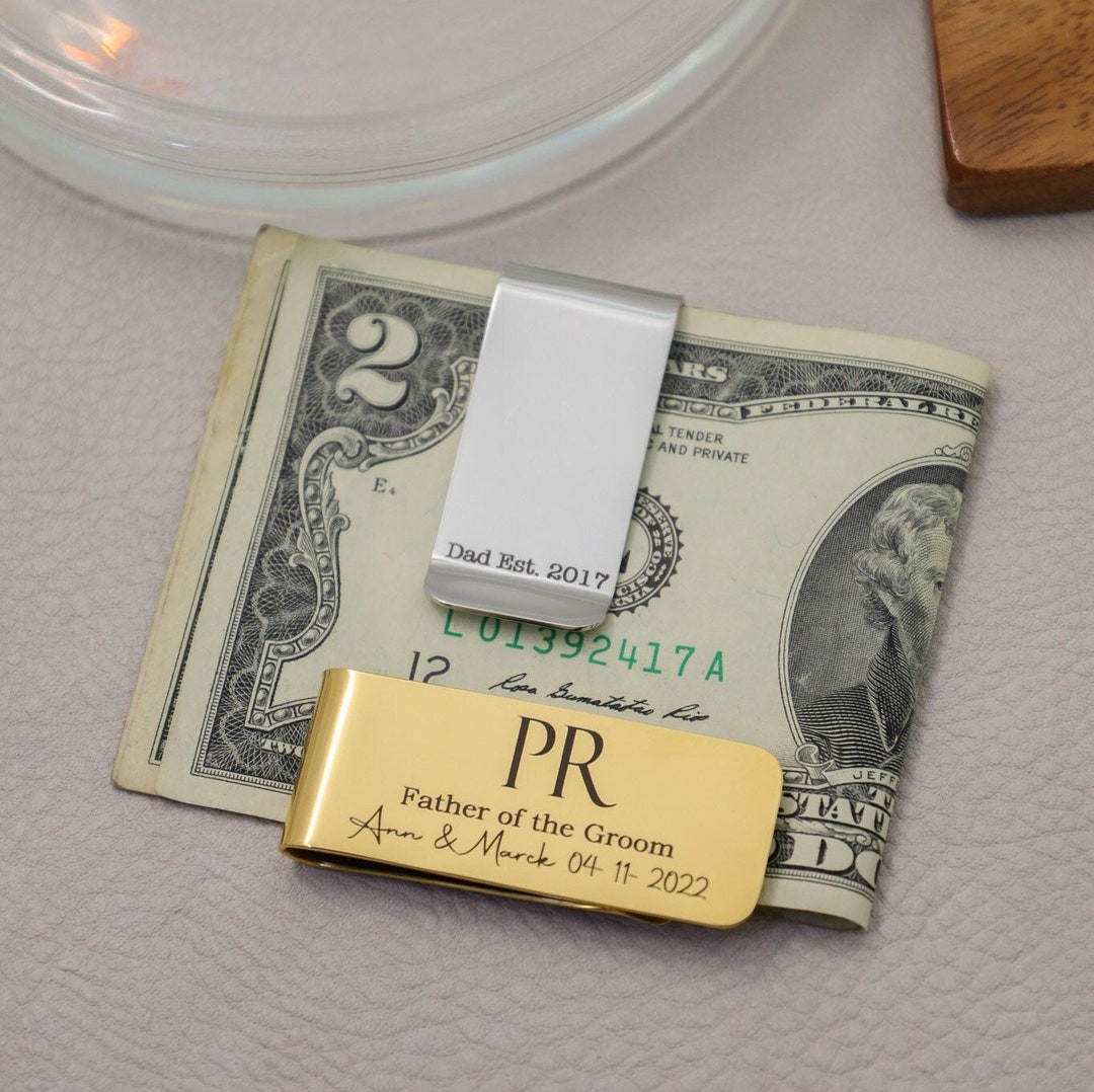 Custom Money Clip for Men, Husband Gift, Personalized Fathers Day Gift ...
