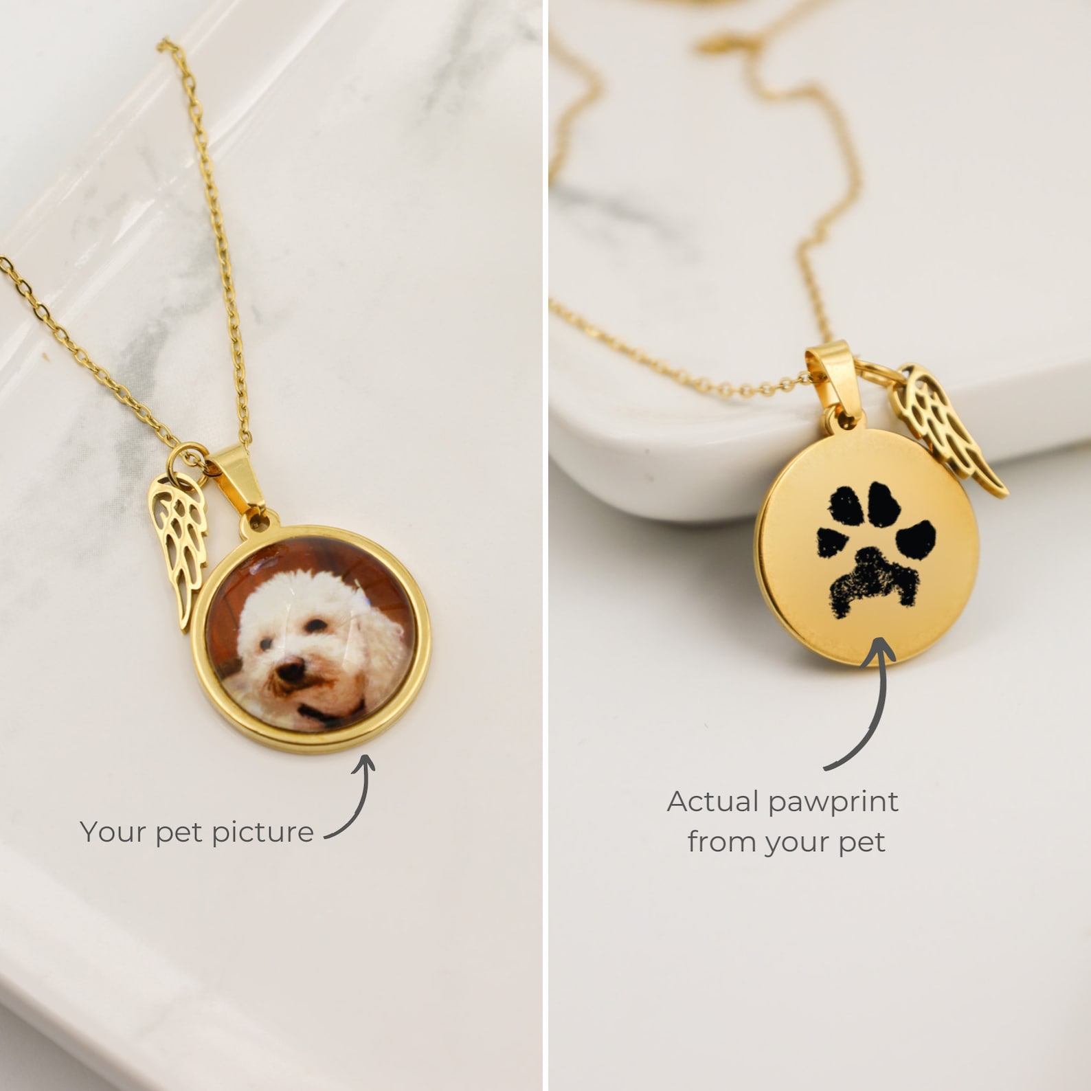 Personalized Dog Memorial Necklace Pet Memorial Gift Custom - Etsy