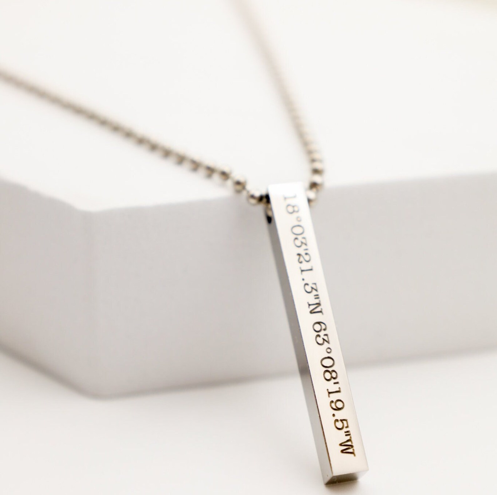 Personalized Bar Necklace for Men Name Necklace for Men - Etsy
