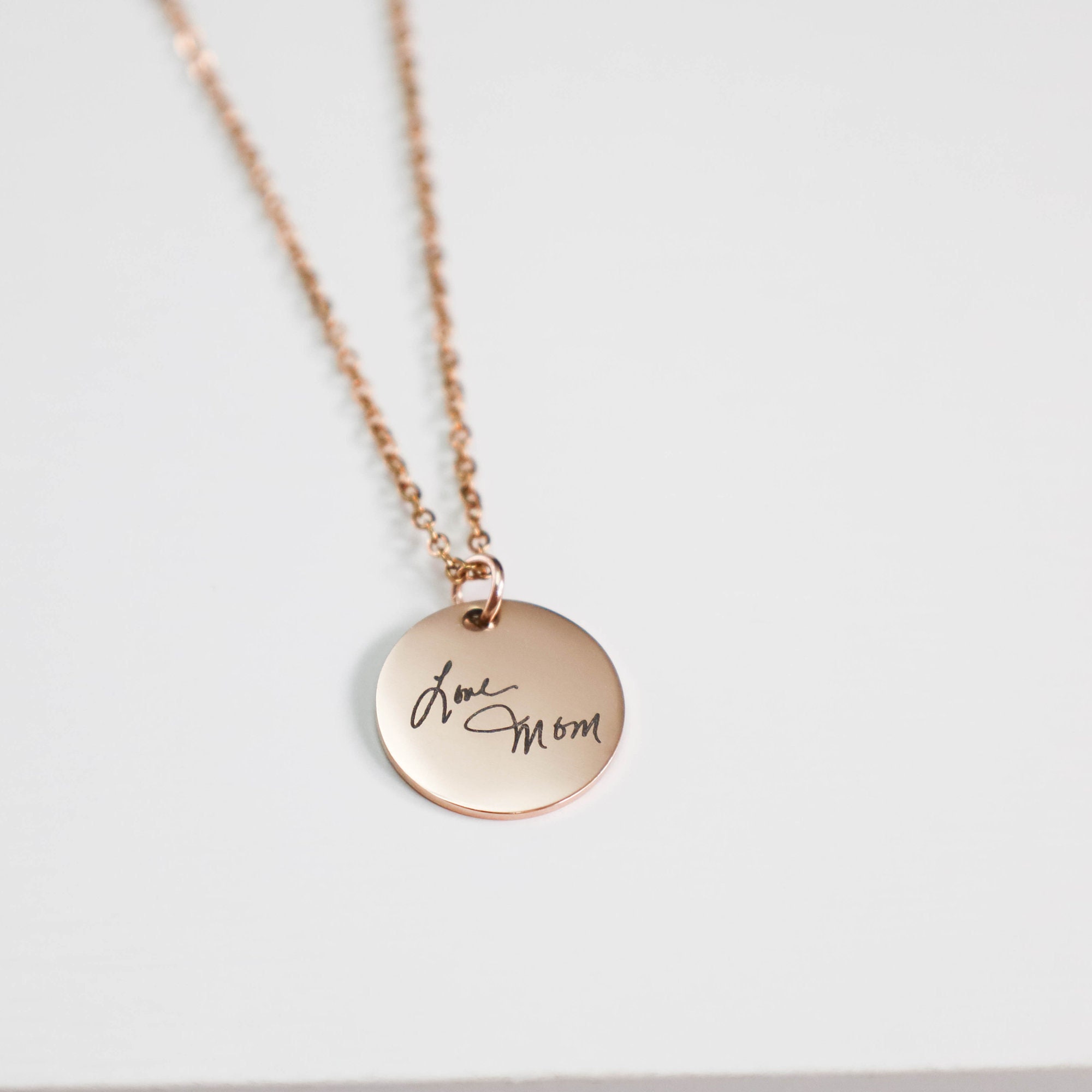 Actual Handwriting Necklace Handwritten Necklace Handwritten - Etsy