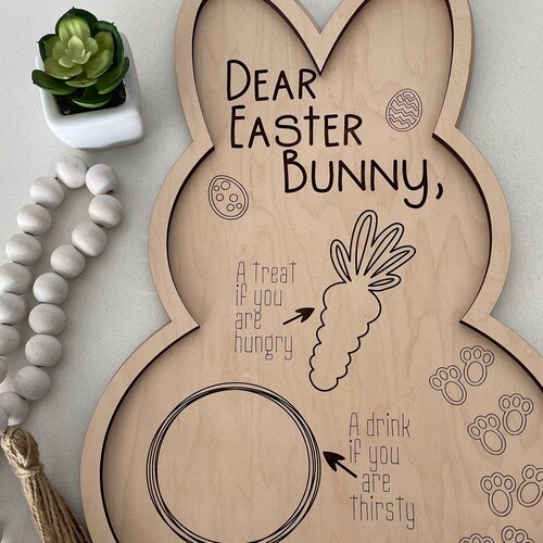 DIGITAL DOWNLOAD SVG Easter Bunny Tray Svg Easter Bunny | Etsy