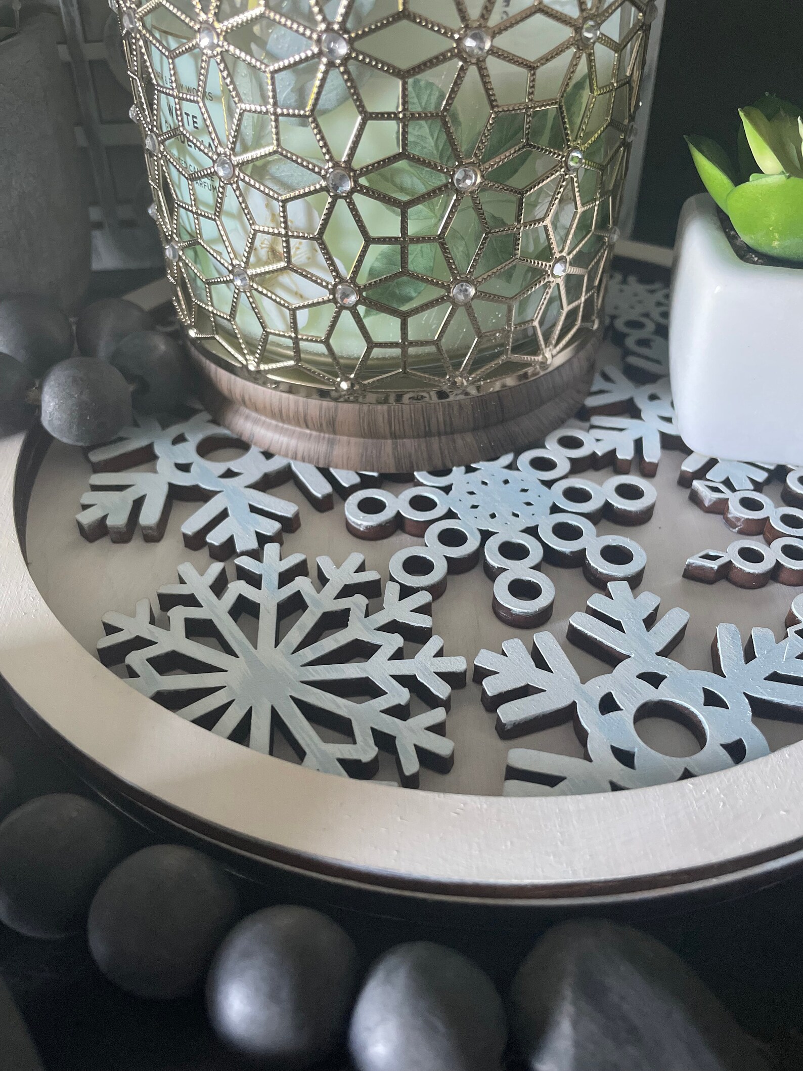 Snowflake Trivet Svg Christmas Tray Svg Snowflake Tray Svg - Etsy
