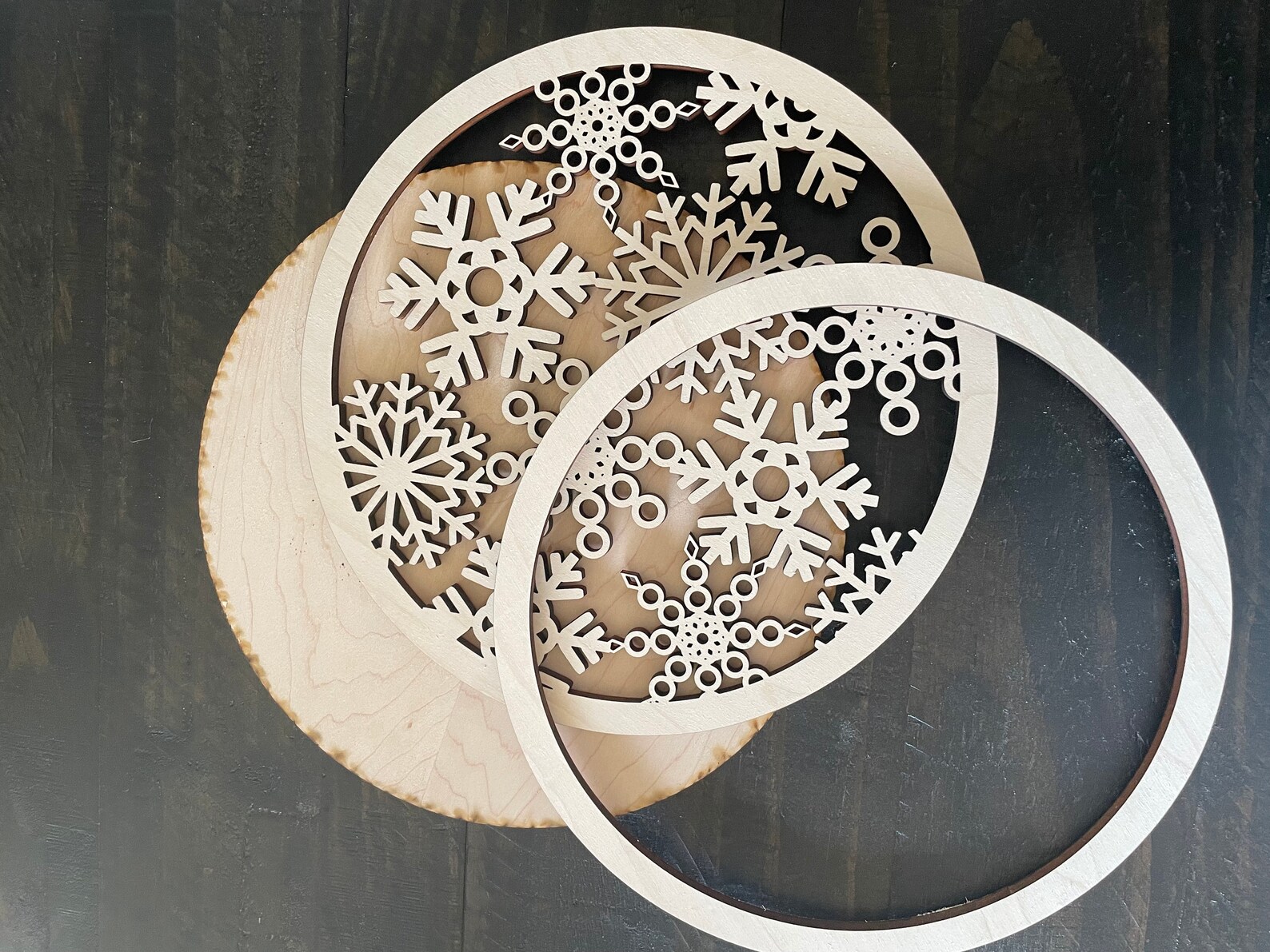 Snowflake Trivet Svg Christmas Tray Svg Snowflake Tray Svg - Etsy