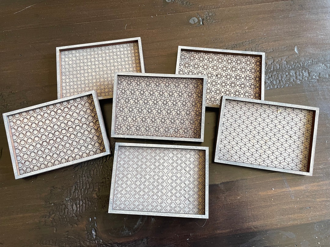 Glowforge Trinket Tray SVG: Scored Ring Dish, Jewelry Tray (digital ...