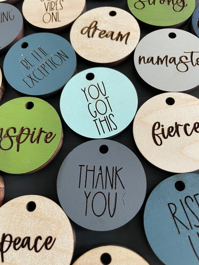 DIGITAL DOWNLOAD SVG Motivational Keychain Svg Hanging Tag | Etsy