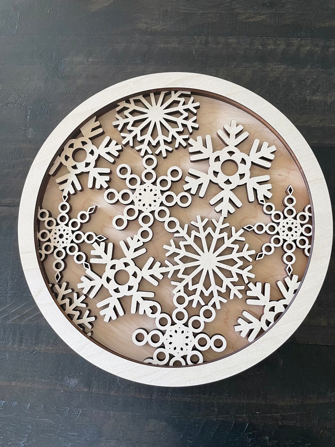 Snowflake Trivet Svg, Christmas Tray Svg, Snowflake Tray Svg, Christmas ...