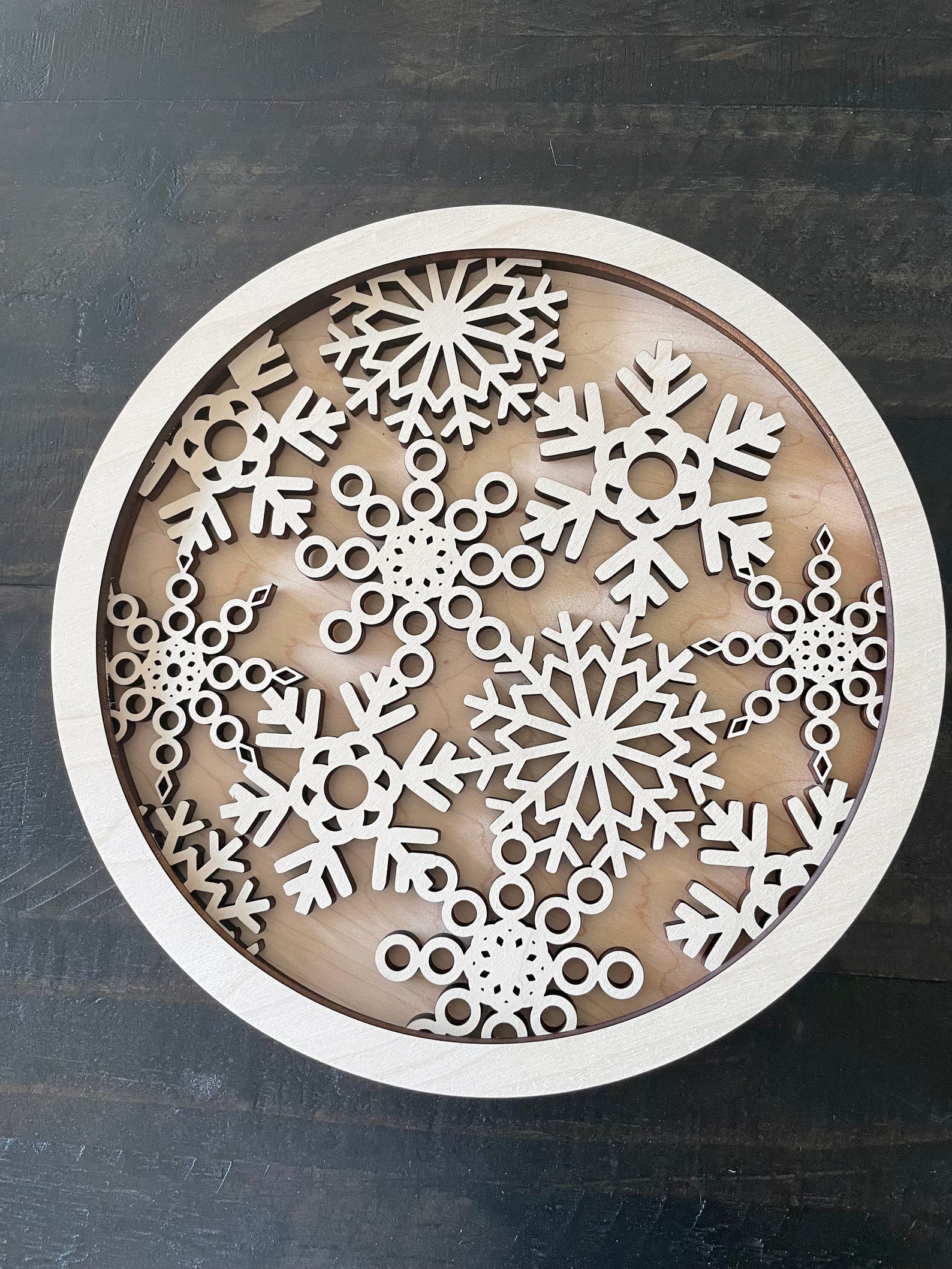 Snowflake Trivet Svg Christmas Tray Svg Snowflake Tray Svg - Etsy