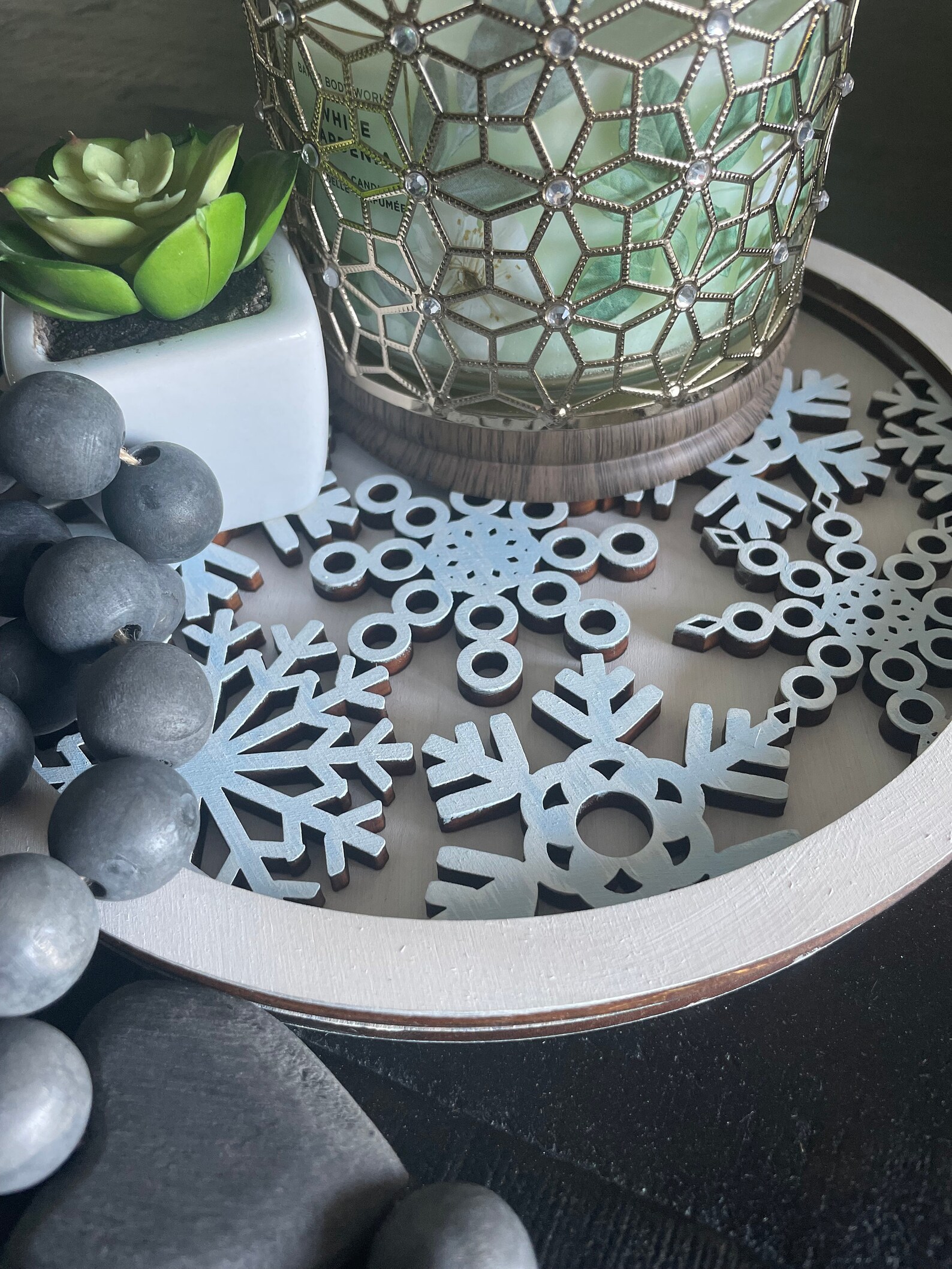 Snowflake Trivet Svg Christmas Tray Svg Snowflake Tray Svg - Etsy