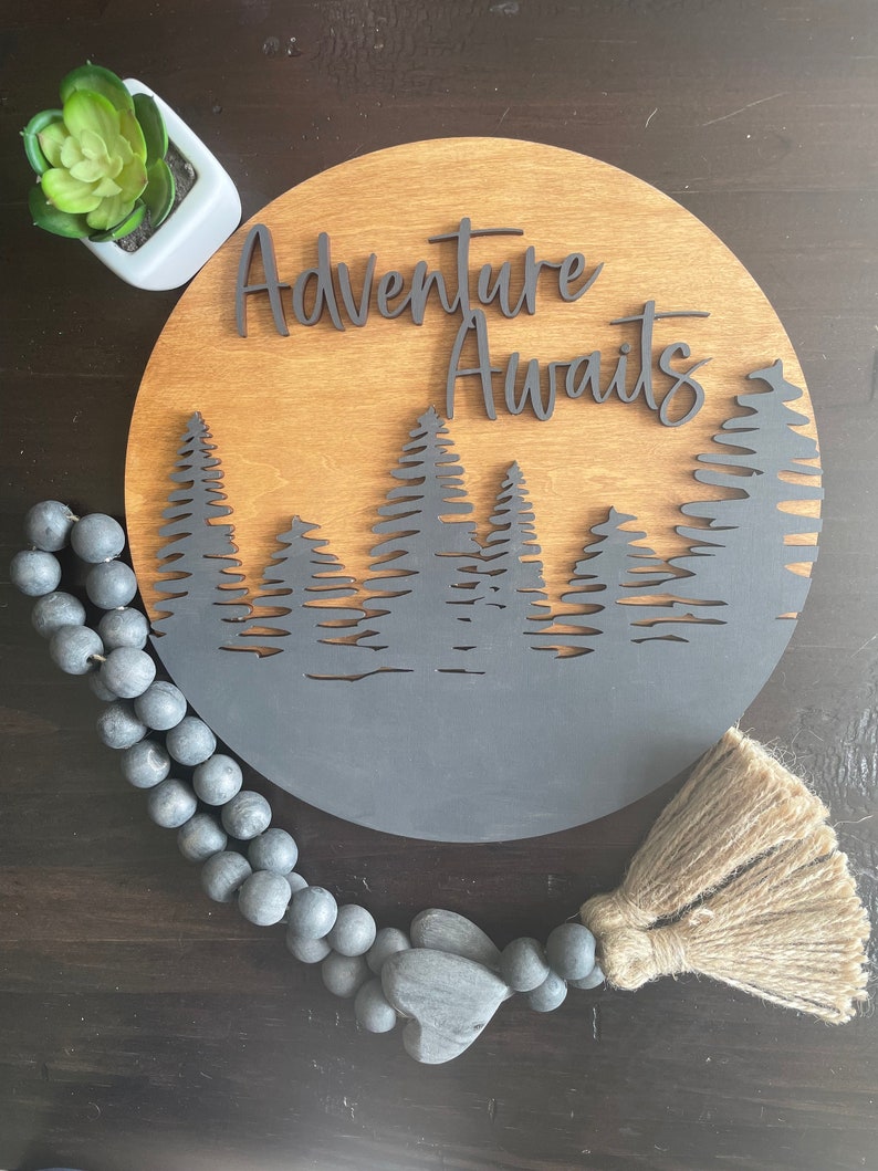 DIGITAL DOWNLOAD Adventure Awaits Sign Camping Sign Svg - Etsy