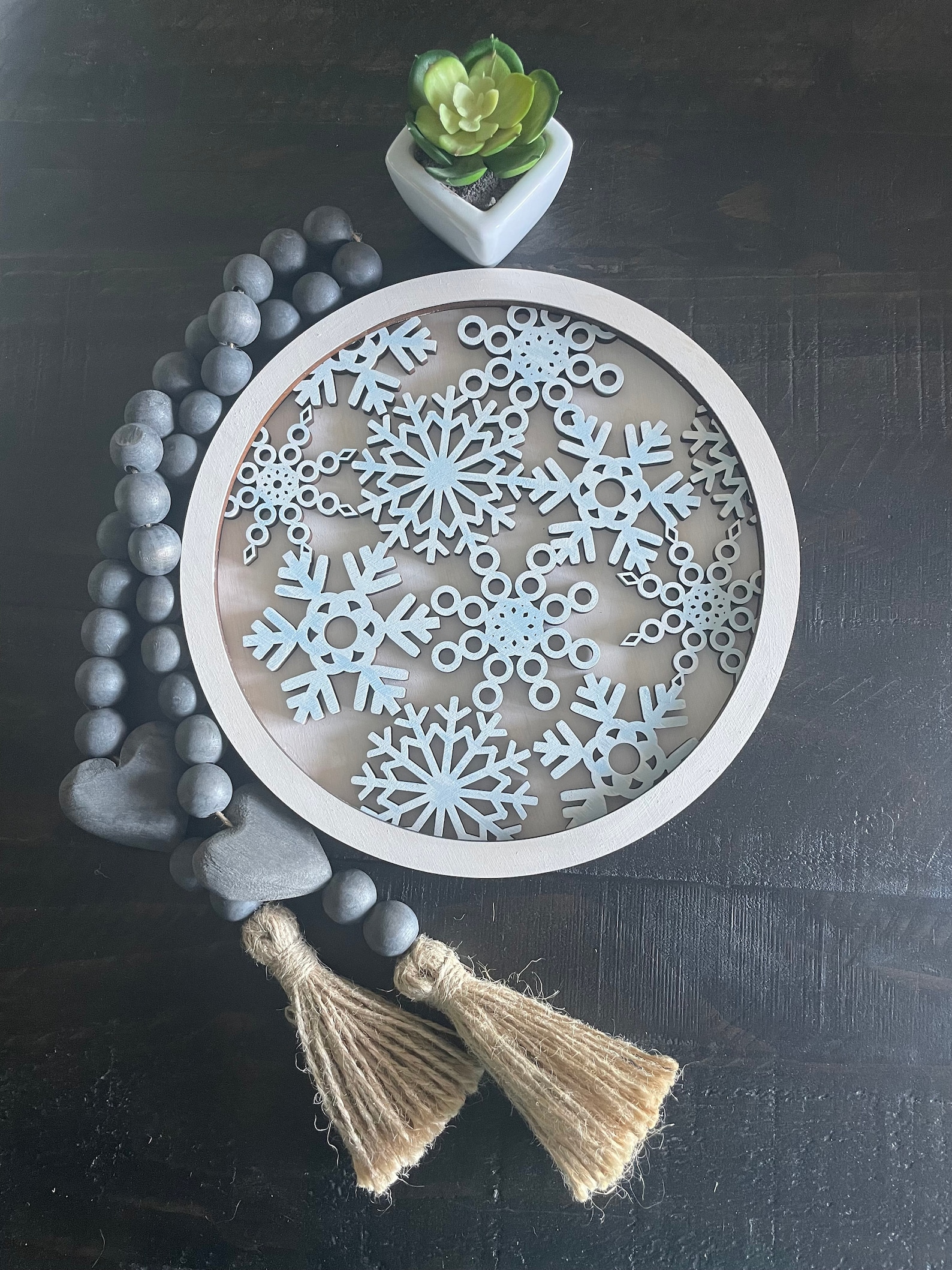 Snowflake Trivet Svg Christmas Tray Svg Snowflake Tray Svg - Etsy