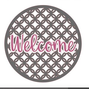 DIGITAL FILE BUNDLE, Welcome Sign Svg With Circle Design, Farmhouse ...