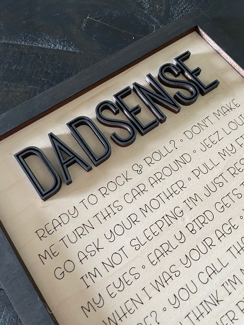 DIGITAL DOWNLOAD Dad Sign Svg Fathers Day Sign Svg Dadsense - Etsy