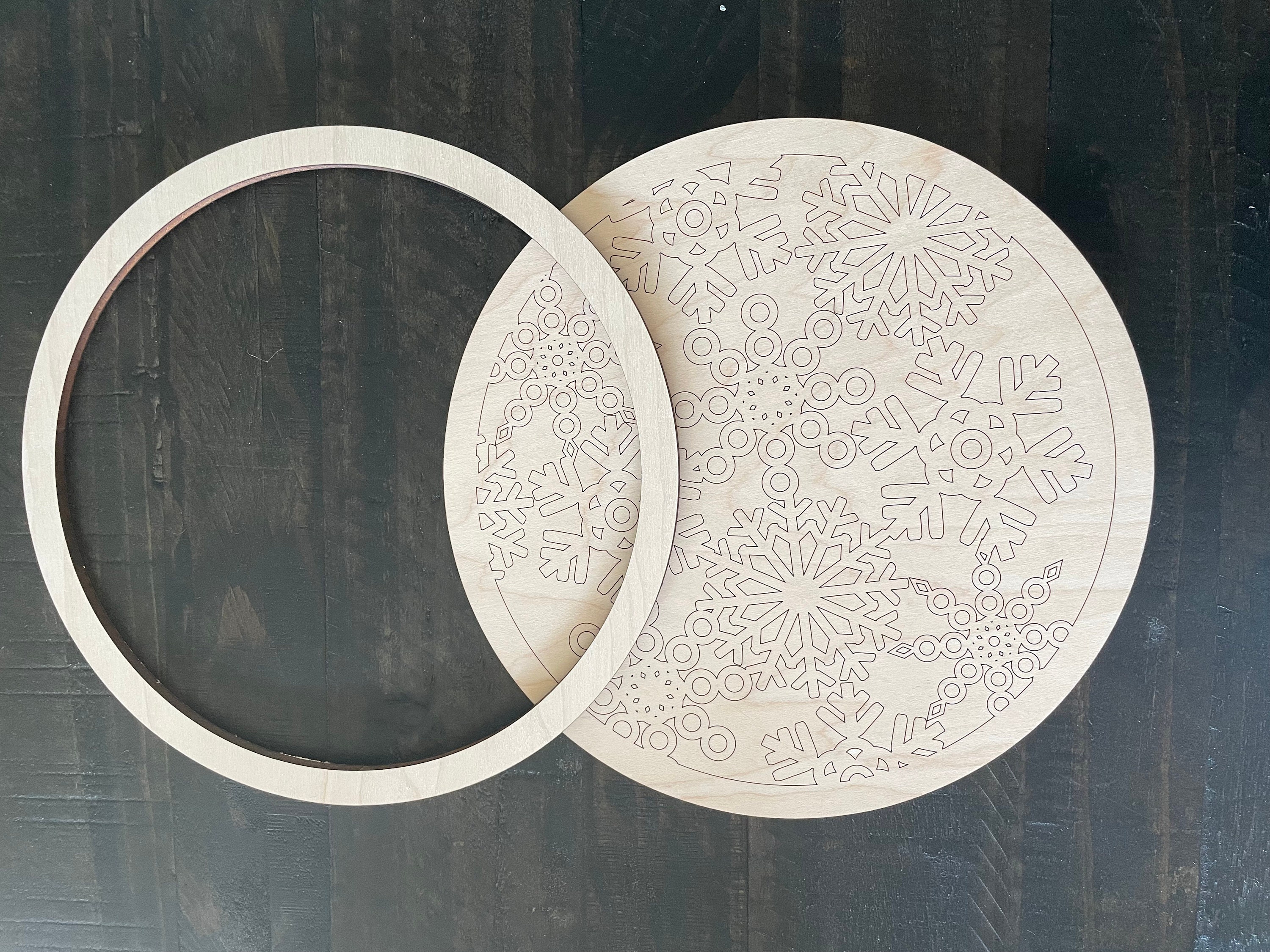 Snowflake Trivet Svg Christmas Tray Svg Snowflake Tray Svg - Etsy